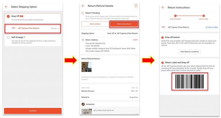 Cara Kembalikan Barang Kepada Penjual Dengan Shopee Free Return