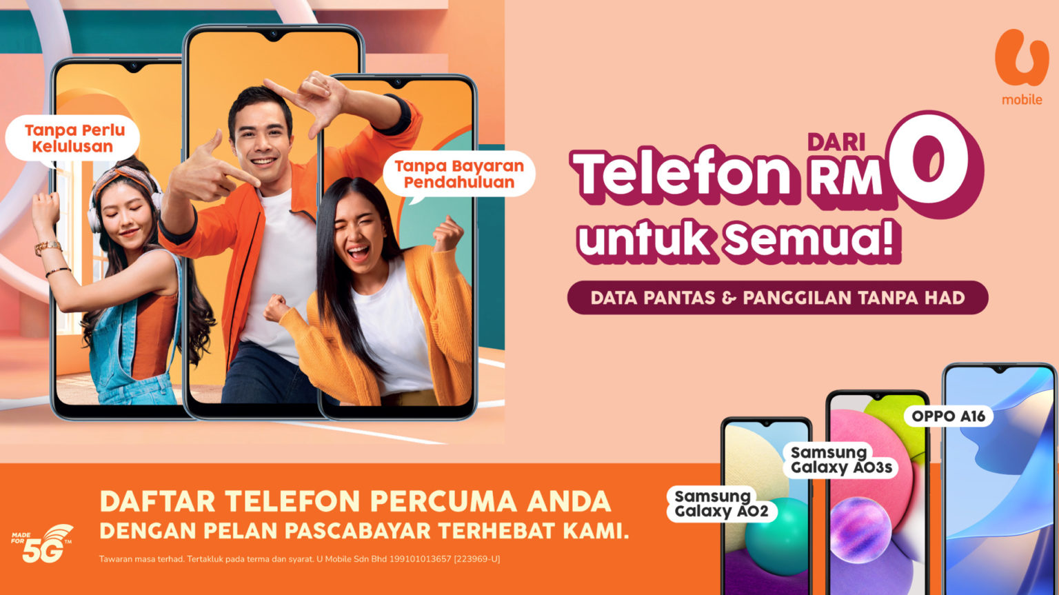 U Mobile Ada Pakej Baharu, Beli Telefon Tanpa Bayaran Pendahuluan