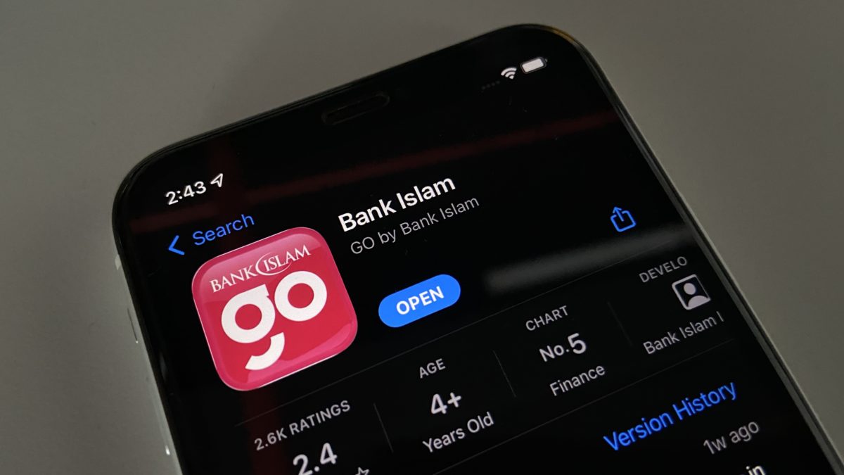 Aplikasi GO Bank Islam Sedang Alami Gangguan Perkhidmatan