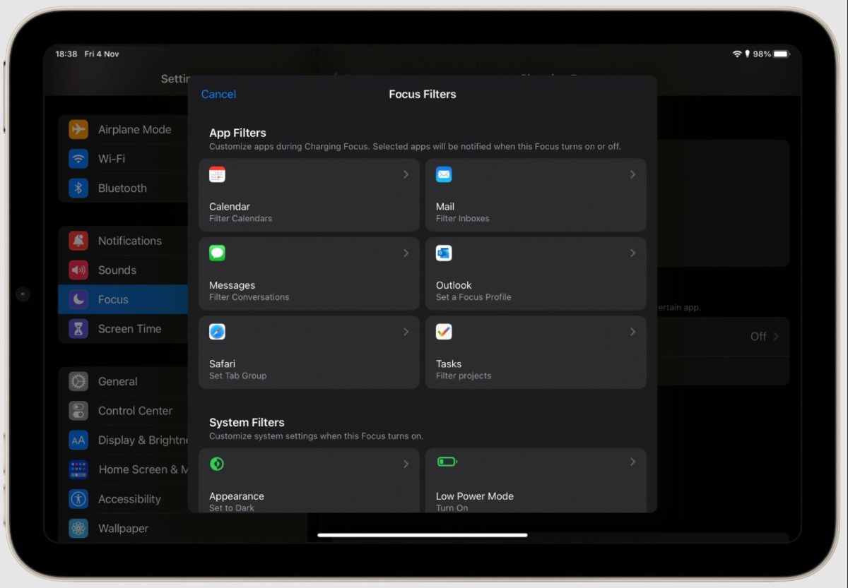 Cara Menggunakan Ciri Focus Filter Pada iPadOS 16