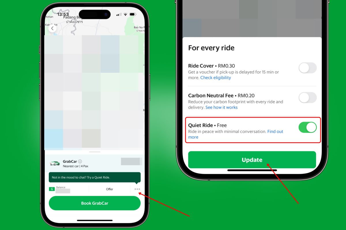 Grab Perkenal Perjalanan Dengan Minimum Perbualan, Ini Cara Aktifkan ...
