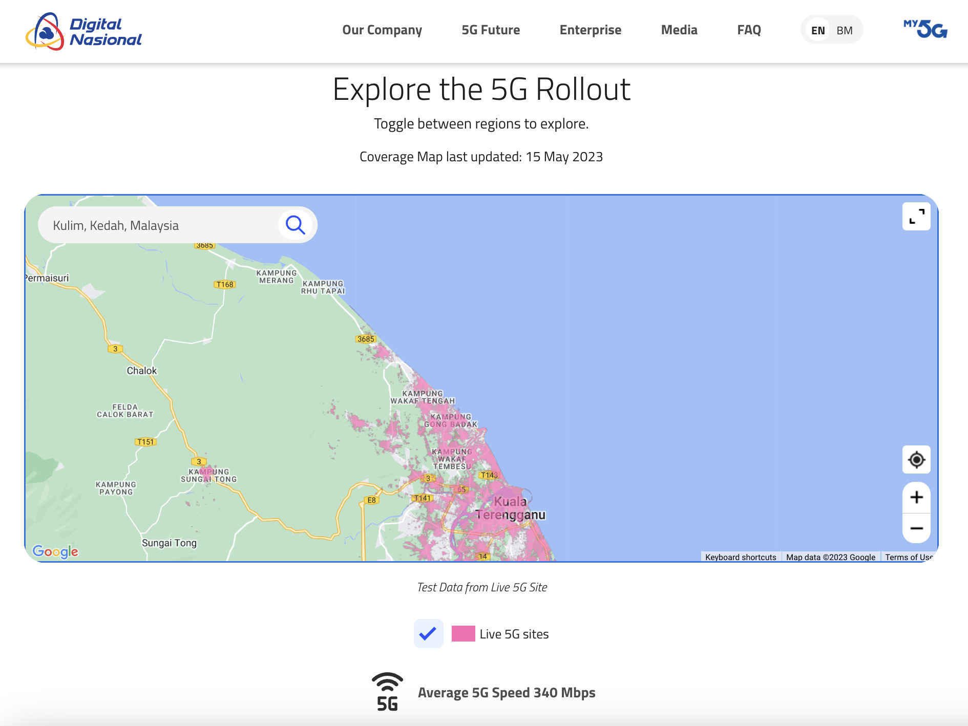 Peta DNB Kembali Aktif, Kini Anda Boleh Semak Liputan 5G Seluruh Malaysia