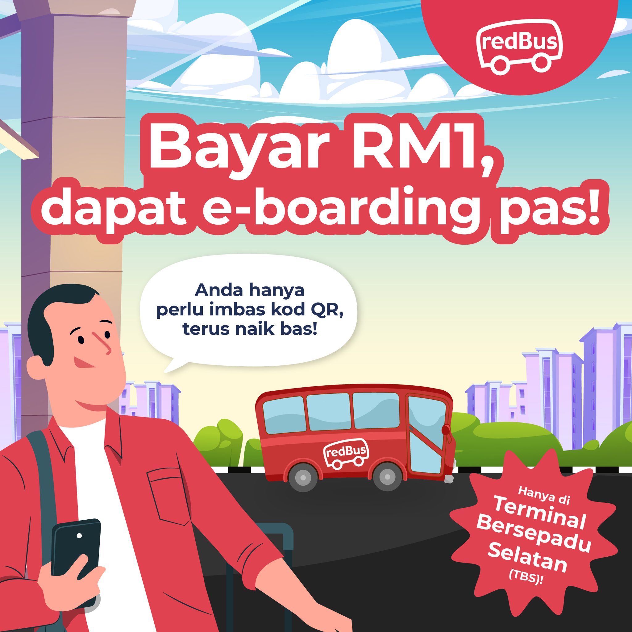 Redbus Caj RM1 Untuk Kod QR 'Boarding Pass' Di TBS, Tak Perlu Lagi ...