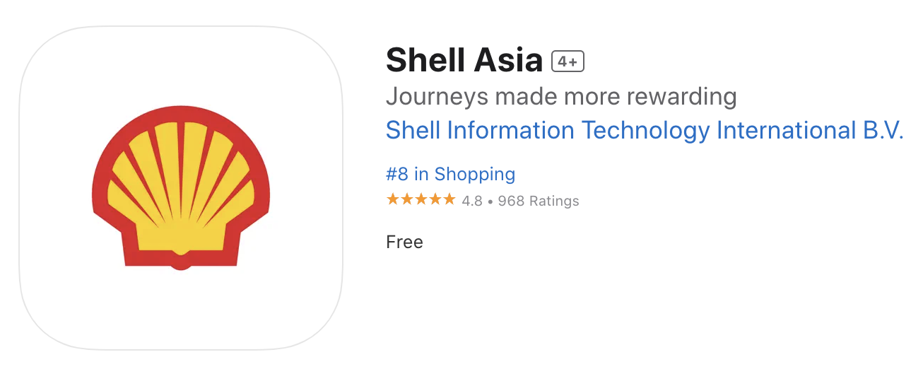 Pengguna Shell Kini Boleh Bayar Isian Minyak Dengan Aplikasi Shell Asia