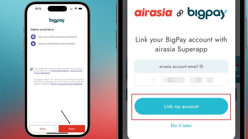 BigPay Kini Diintegrasi Dalam airasia Superapp, Ini Cara 'Link' Akaun
