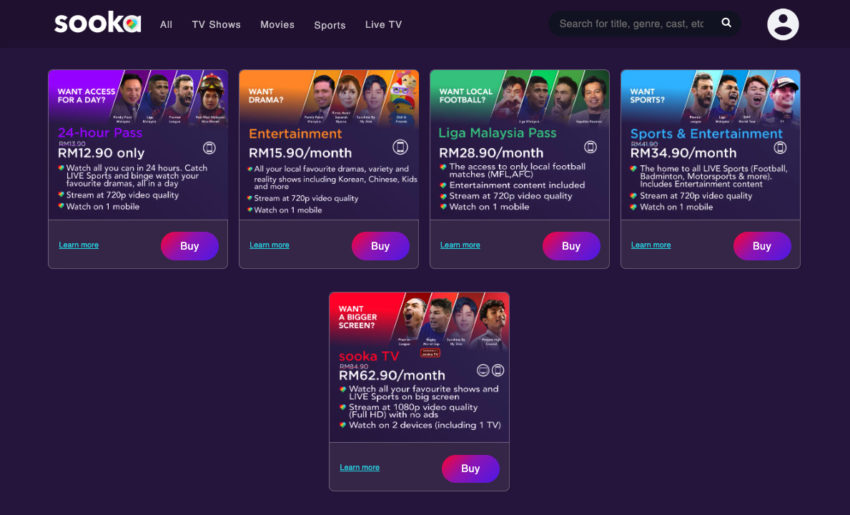 Perbandingan Harga Platform Penstriman Di Malaysia