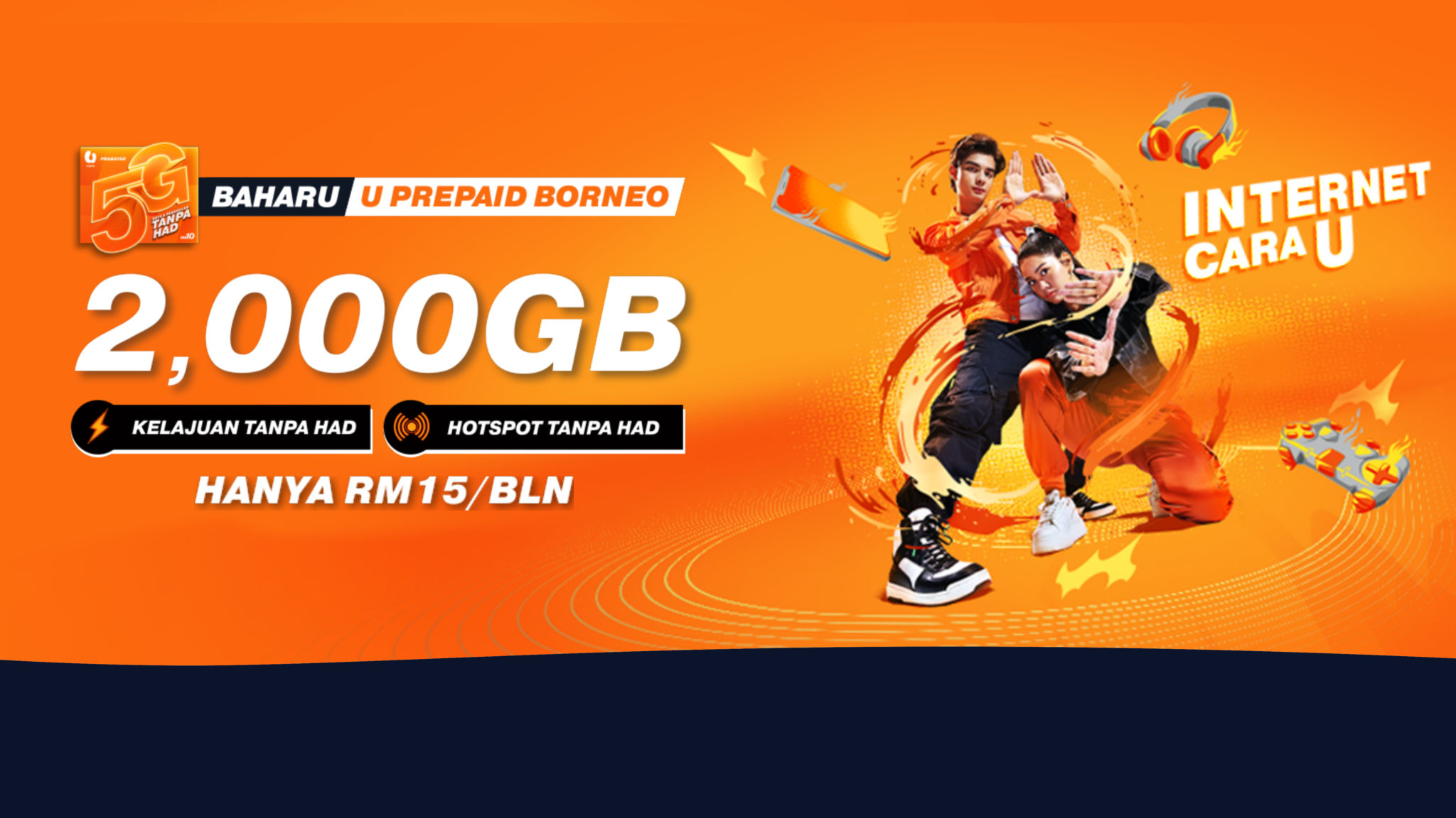 U Mobile Lancar Pelan 5G Serendah RM15, Khas Untuk Borneo