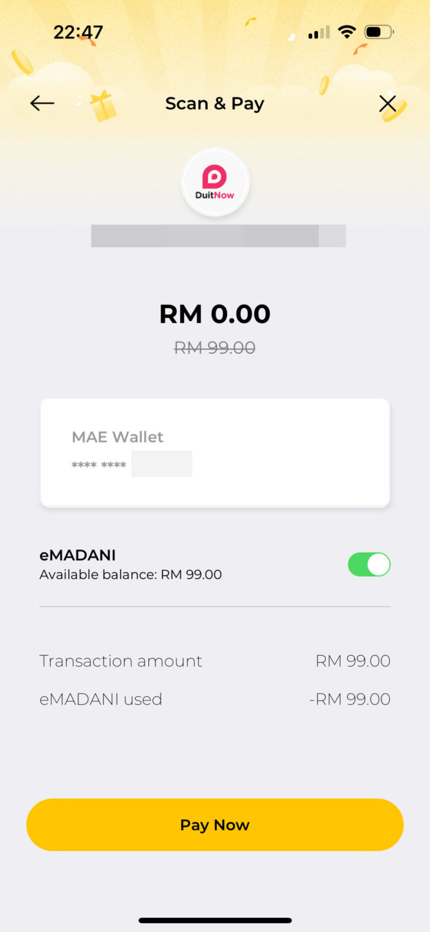 Pengguna MAE Kini Boleh Guna RM100 eMADANI Seperti Platform Lain