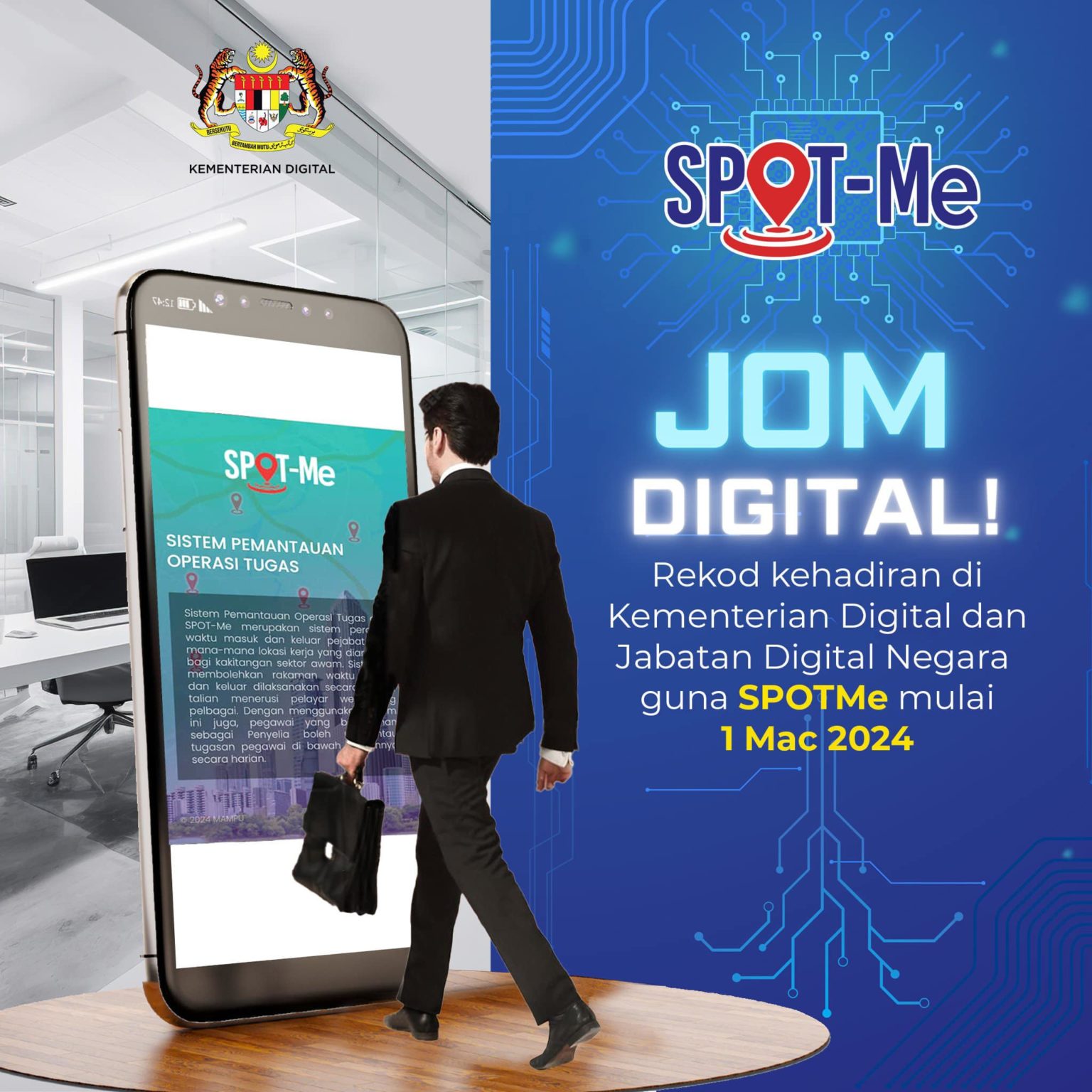 Kehadiran Kakitangan Kementerian Dan Jabatan Digital Negara Kini ...