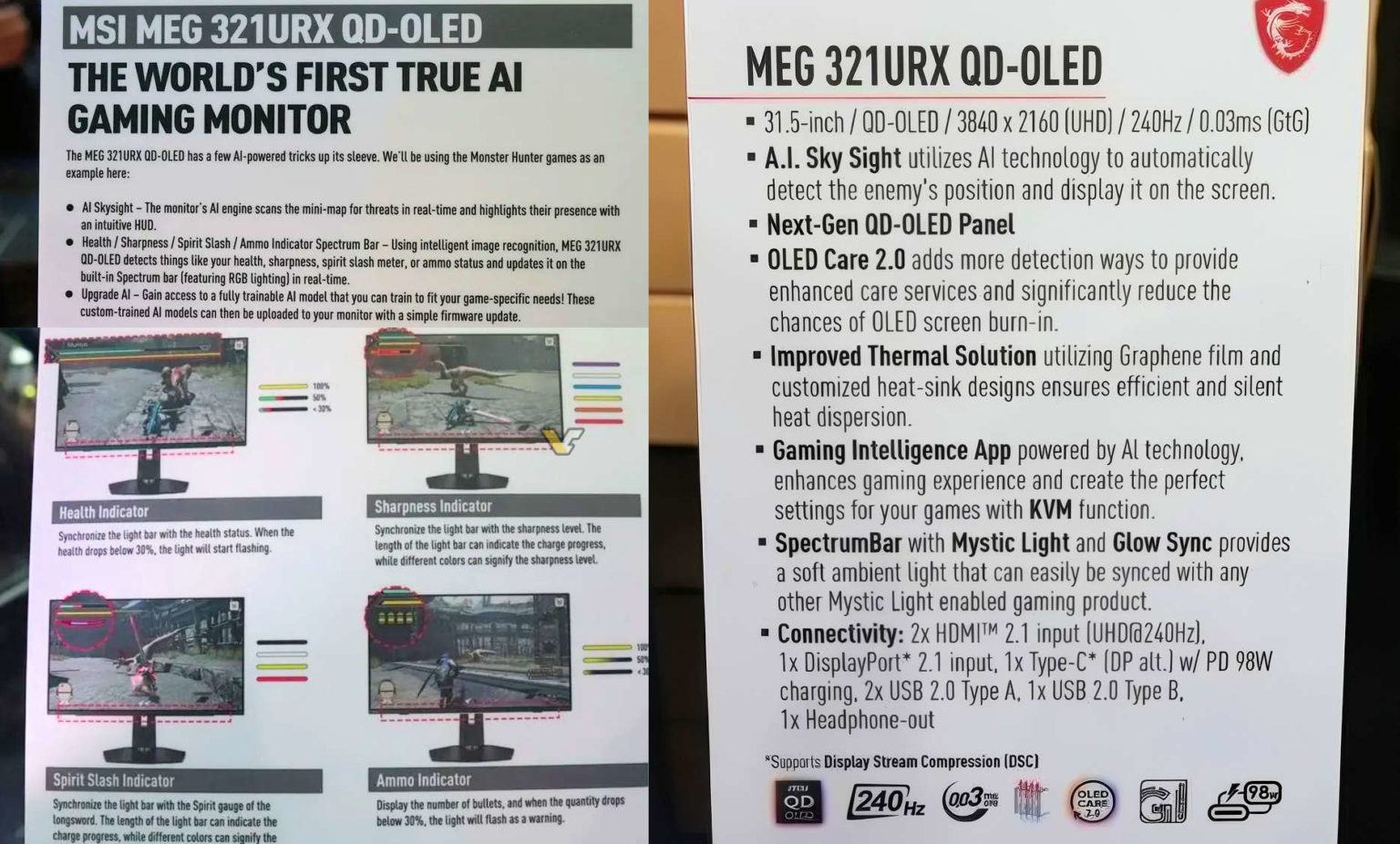 MSI Perkenal Monitor Gaming AI Pertama Dunia, Ada Ciri "Auto Cheat"