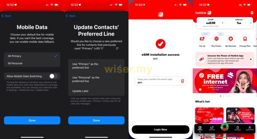 Cara Dapatkan eSIM Hotlink Prepaid Baharu Serta-Merta, Hanya Guna Aplikasi