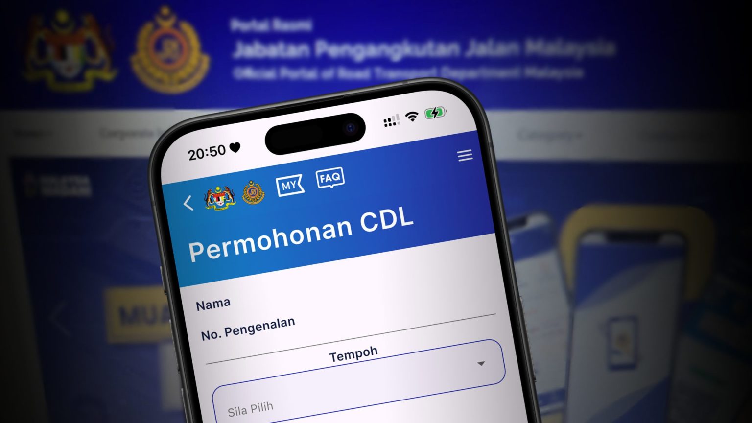 Ini Cara Mohon Tukar Lesen 'P' Kepada CDL Melalui Aplikasi MyJPJ