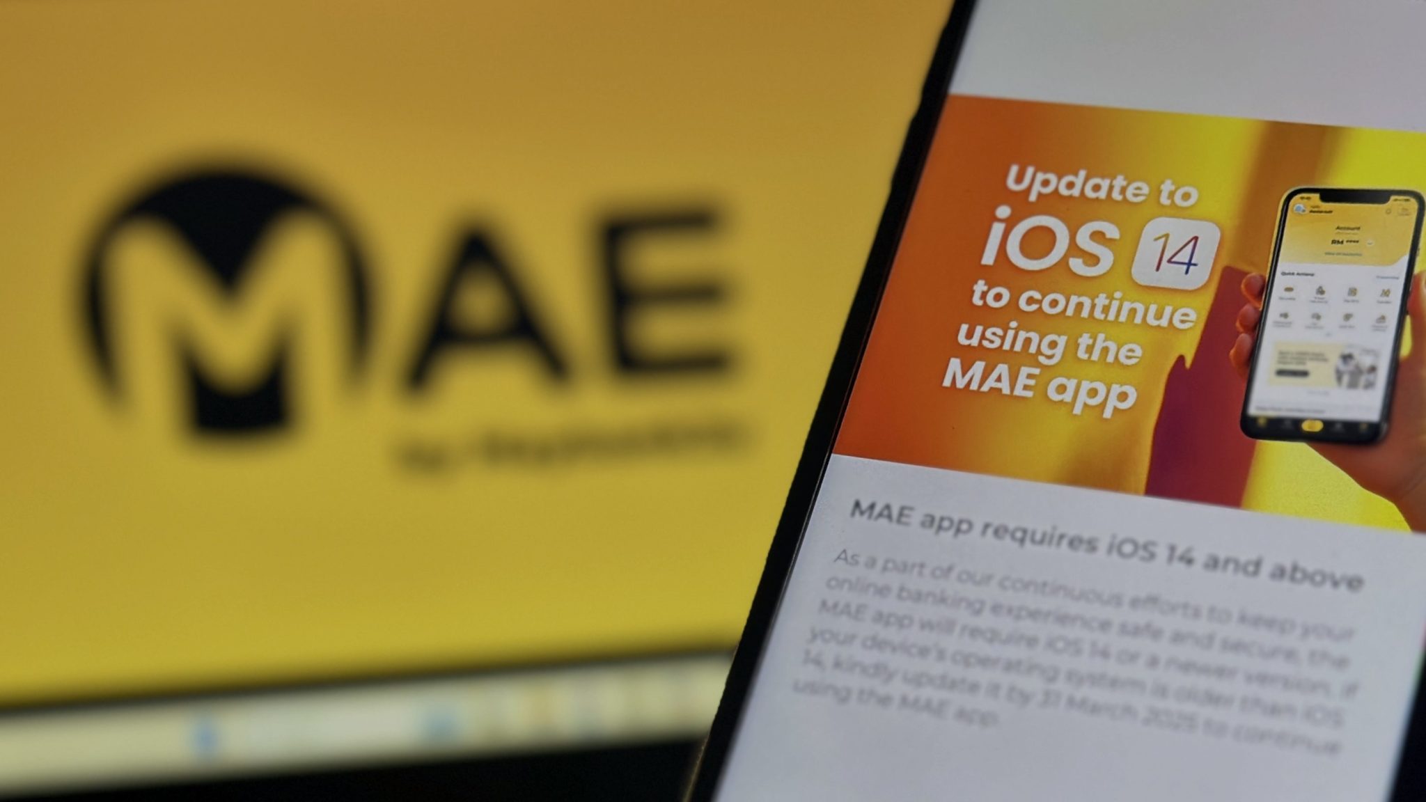 Aplikasi MAE Tidak Lagi Sokong iOS Versi Terdahulu Selepas 31 Mac