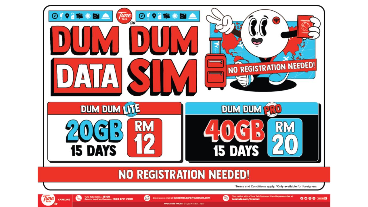 Tune Talk Lancar SIM Pelancong Tanpa Daftar, Internet Laju Sebaik ...
