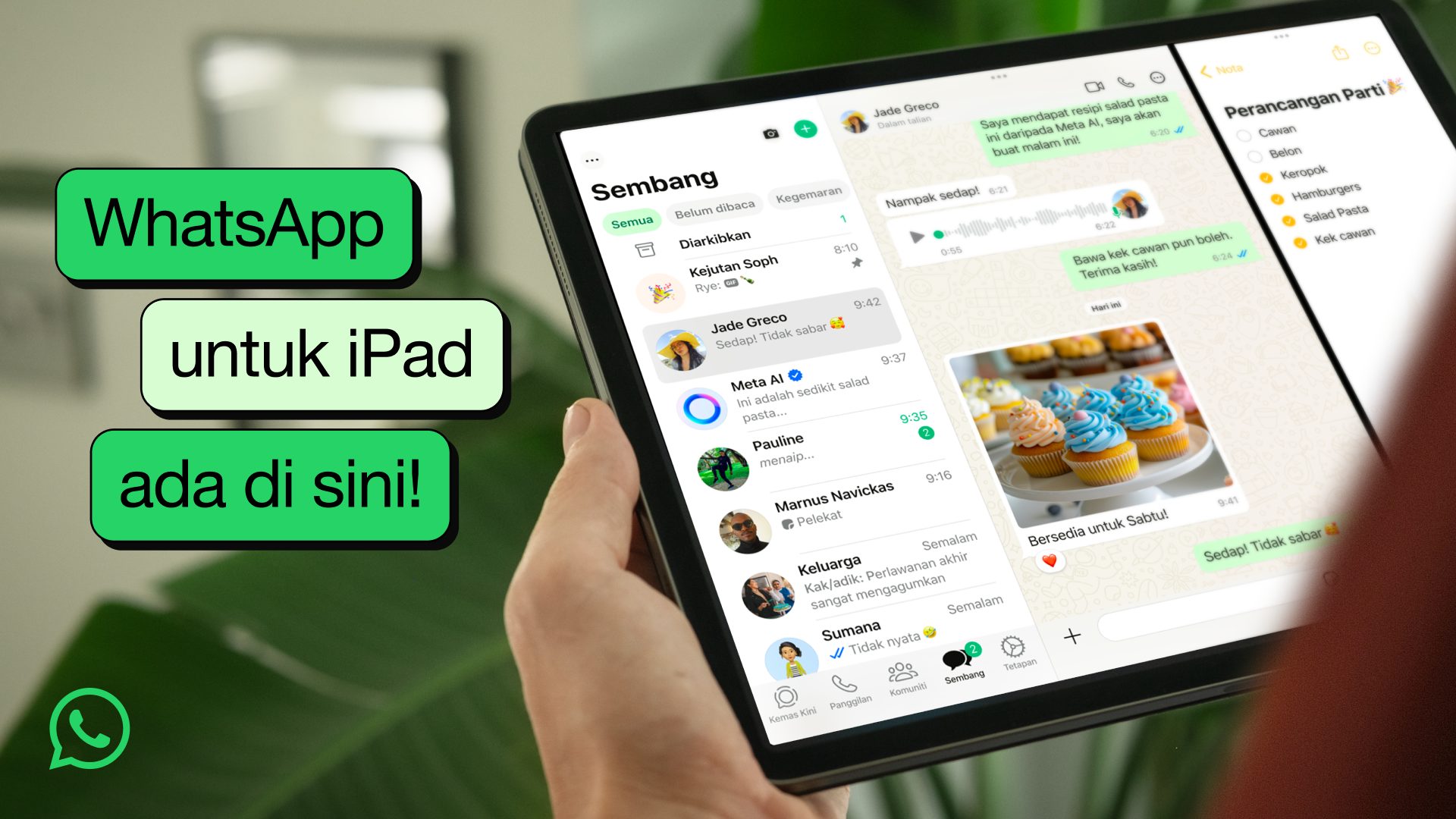 Selepas 15 Tahun, Aplikasi WhatsApp Akhirnya Tersedia Di iPad