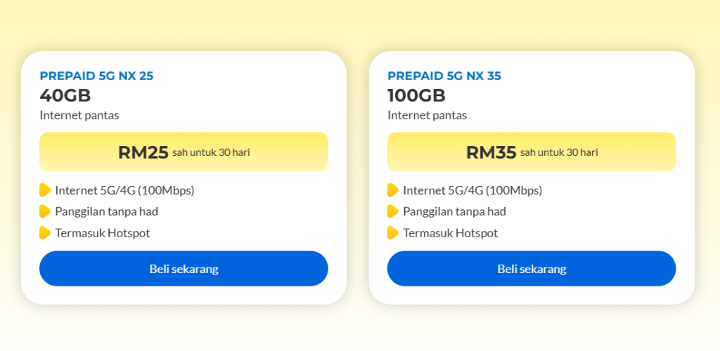 CelcomDigi Perkenal Prepaid 5G NX & UV - Pas Bulanan Serendah RM25