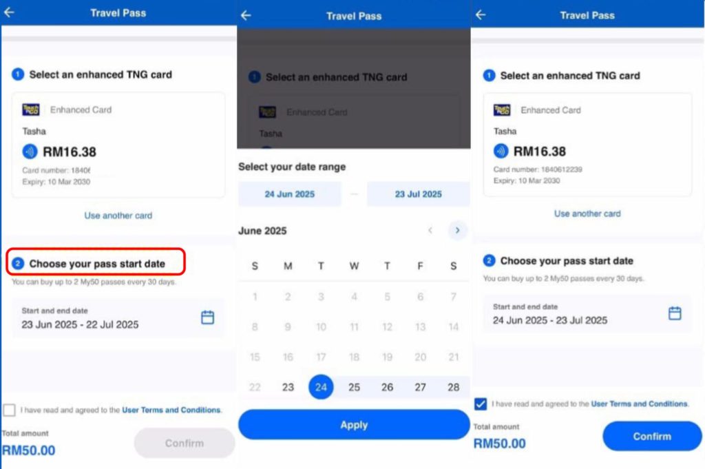 Pas My50 Boleh Diperbaharui Guna TNG eWallet Mulai 1 Julai - Ini Caranya