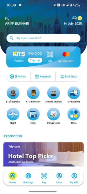 KTM Lancar KITS Style, Beli Tiket ETS, Tempah Hotel Dan Bayar Bil Dalam ...