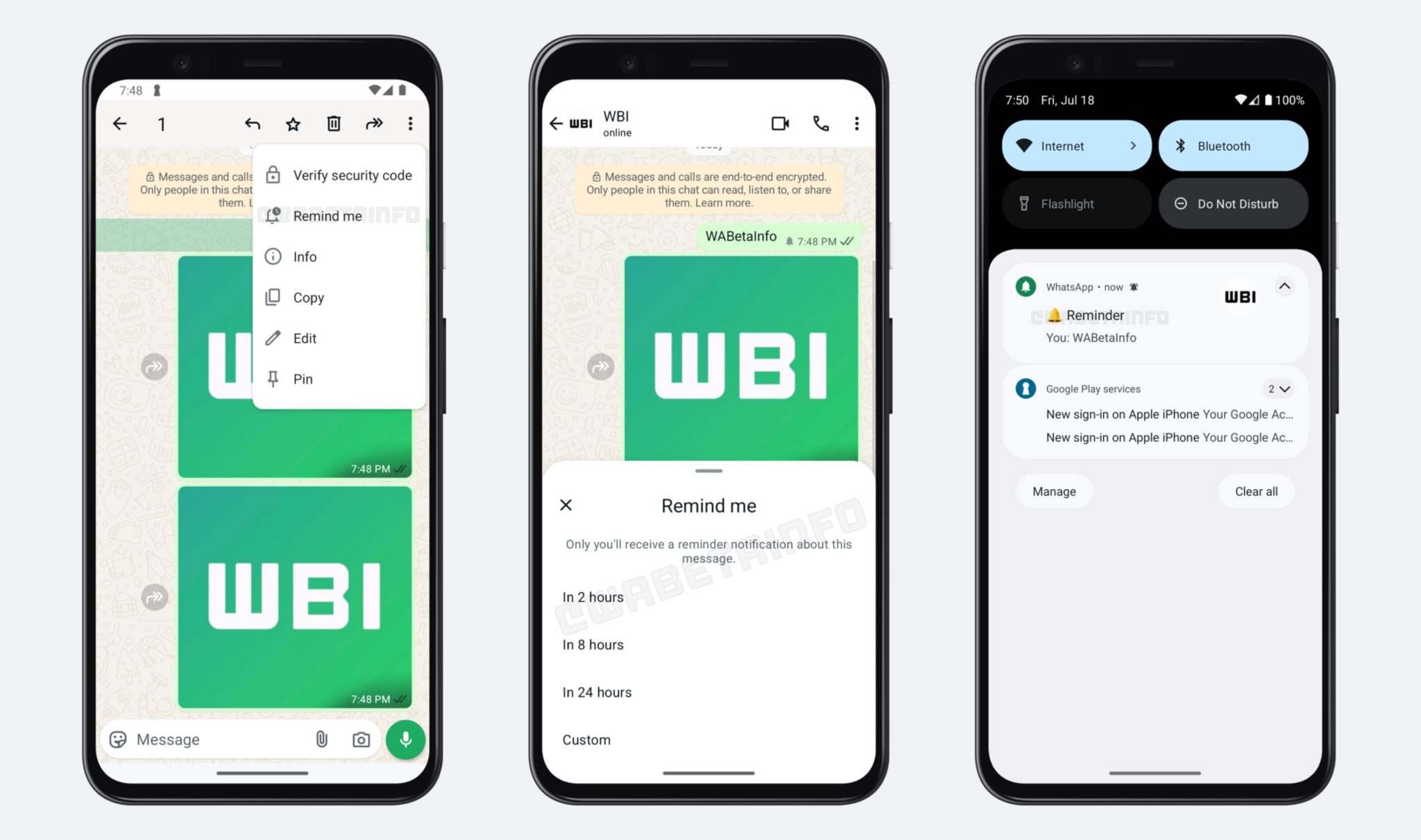 WhatsApp Uji Ciri Notifikasi Peringatan Untuk Mesej Dalam Perbualan