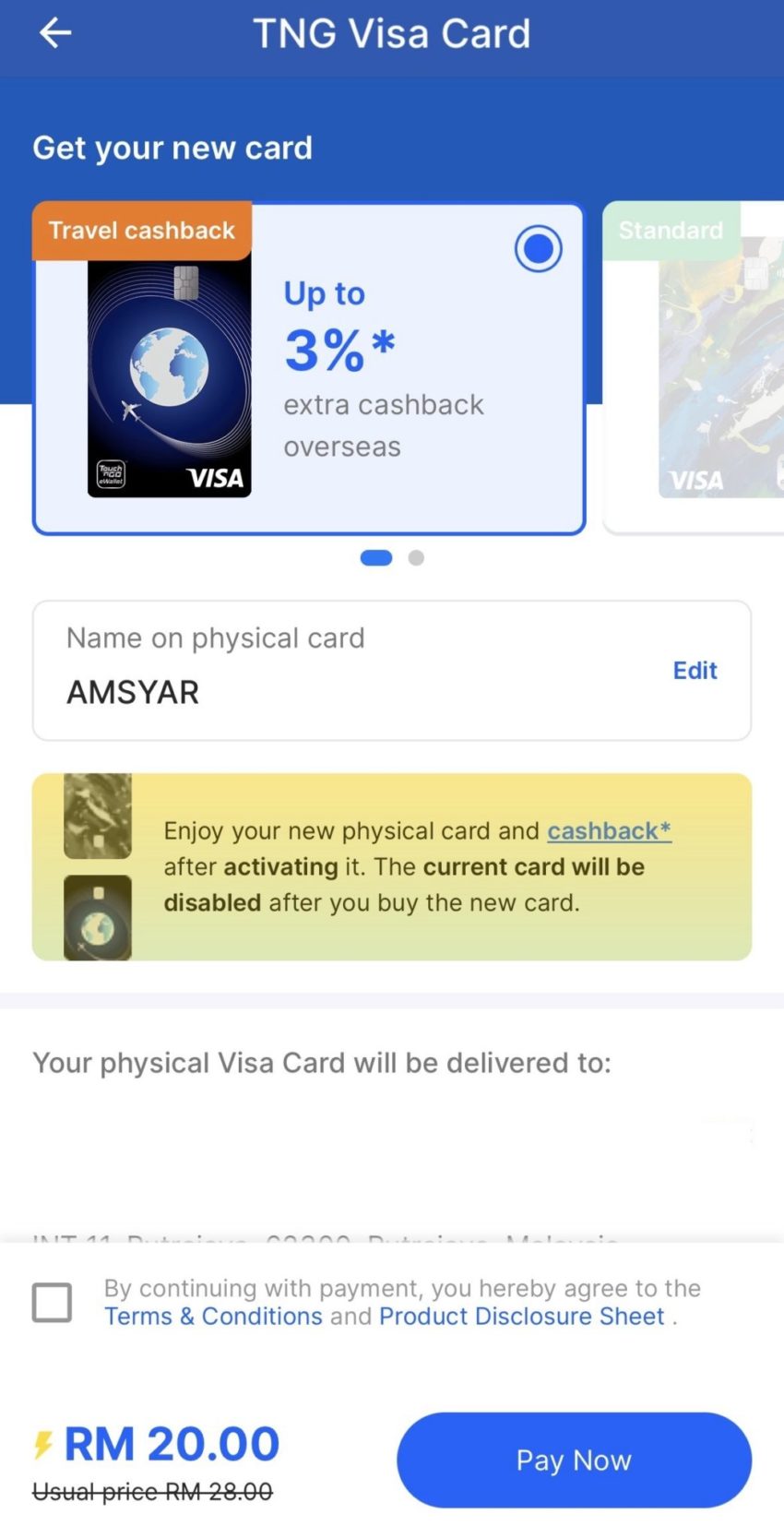 TNG eWallet Perkenal Kad Visa Travel Baharu – Pulangan Tunai Sehingga 3 ...